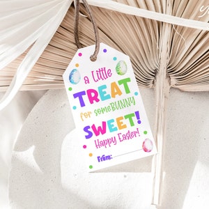 Printable Treat for Someone Sweet Easter Gift Tag, Easter Basket Gift ...