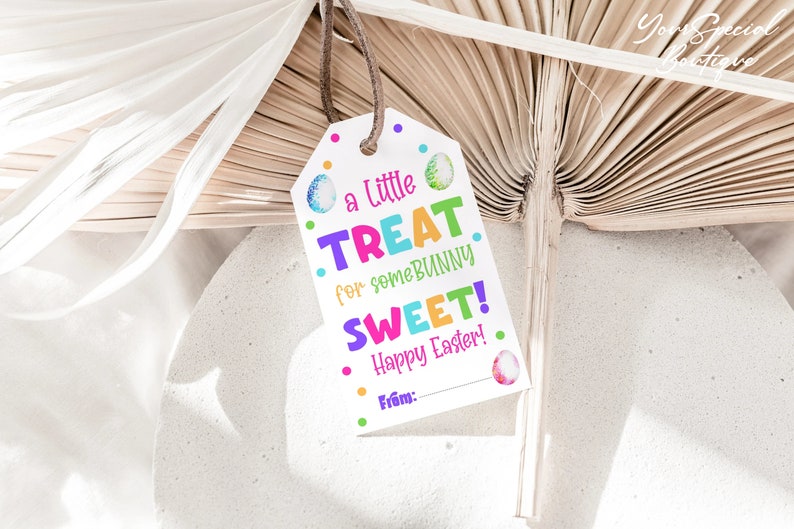 Printable Treat for Someone Sweet Easter Gift Tag, Easter Basket Gift ...