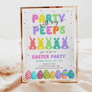 Editable Easter Party Invitation - INSTANT DOWNLOAD - DIY - Easter ...