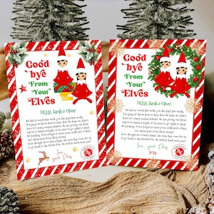Editable Elf Goodbye Letter Editable Elf Printables, Elf Farewell ...