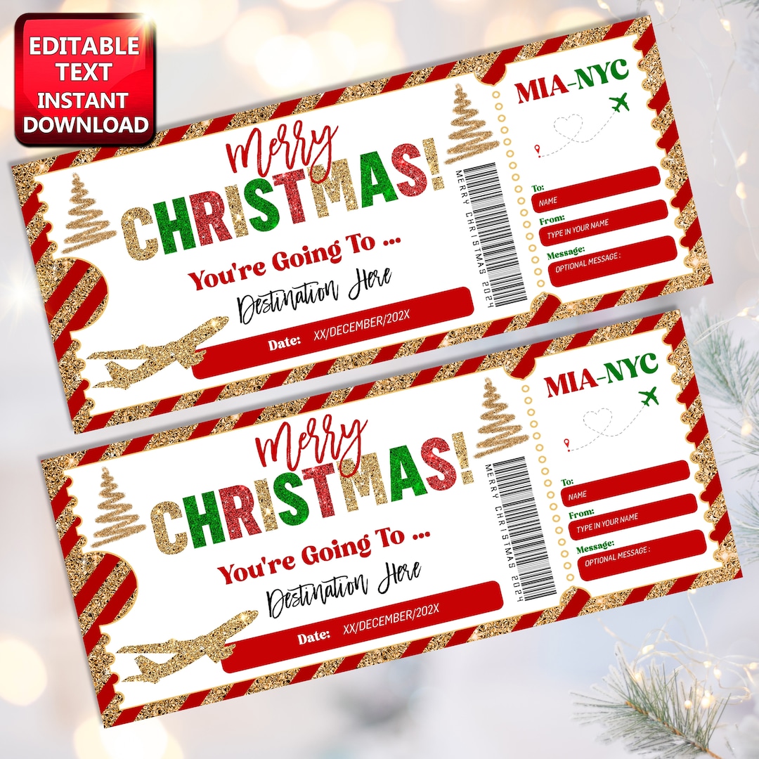 Editable Boarding Pass Canva Template, Printable Airline Ticket ...