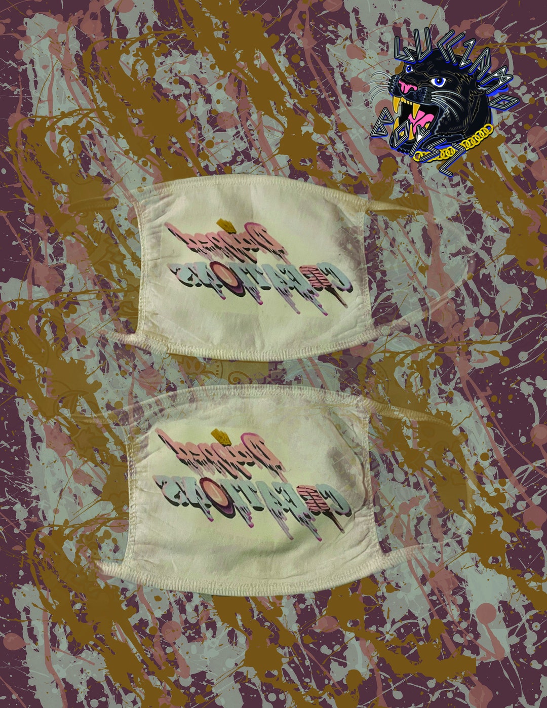 Custom Face Mask Dripped Creations - Etsy Singapore