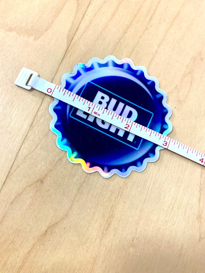 Beer Bottle Cap Sticker Holographic Vinyl Decal Shiny 3” Inch - Etsy