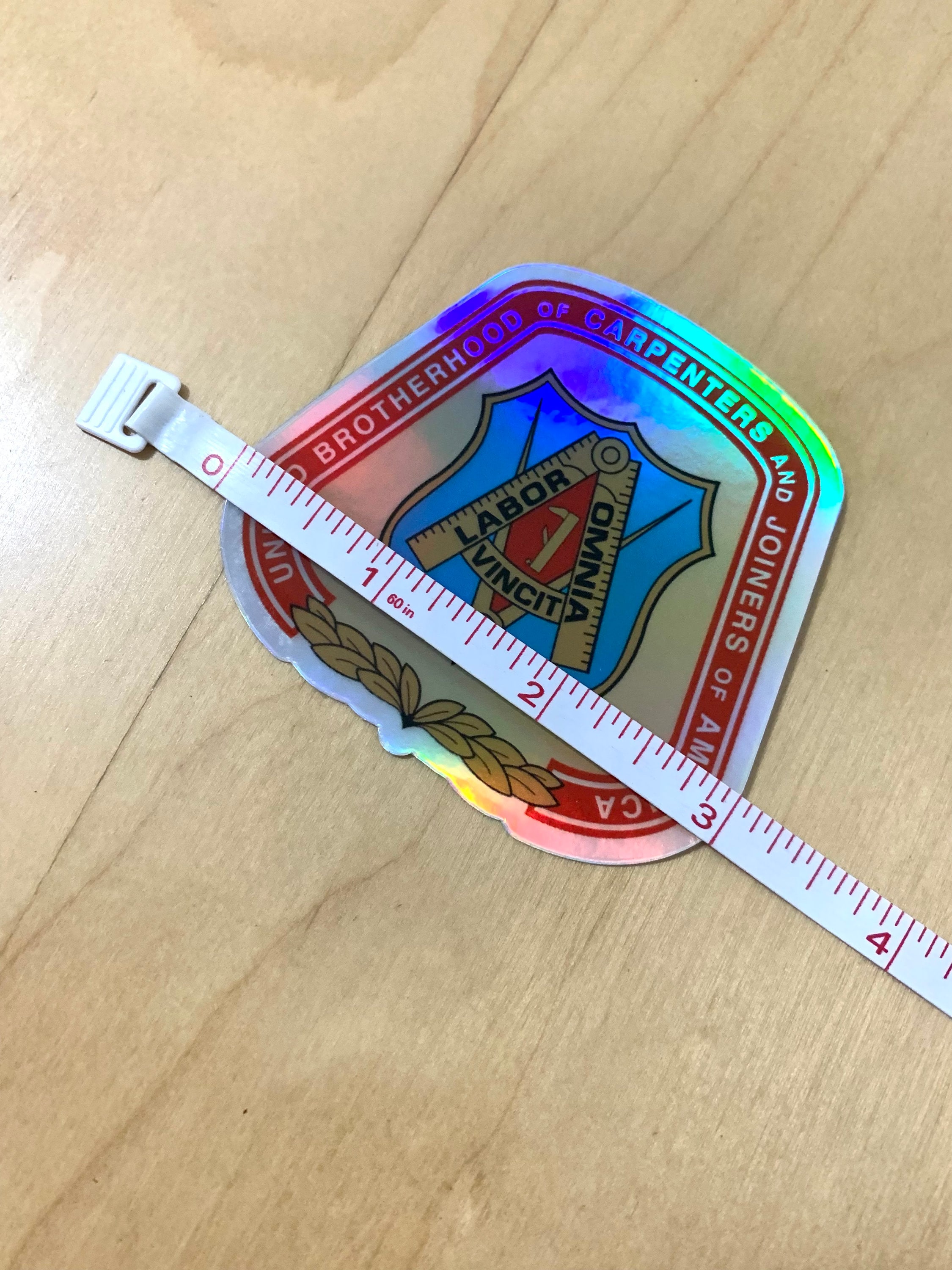 United Brotherhood Carpenters Sticker Holographic Vinyl Decal Labor ...