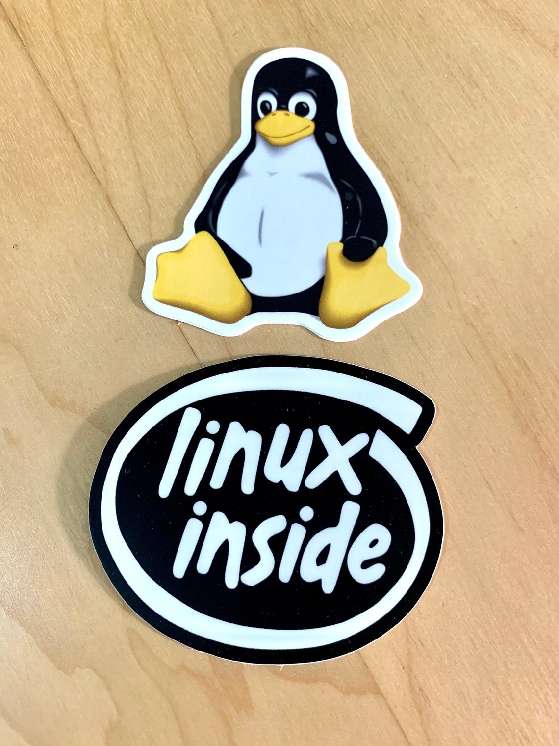 Linux Inside Tux Penguin Laptop Vinyl Open Source Sticker | Etsy