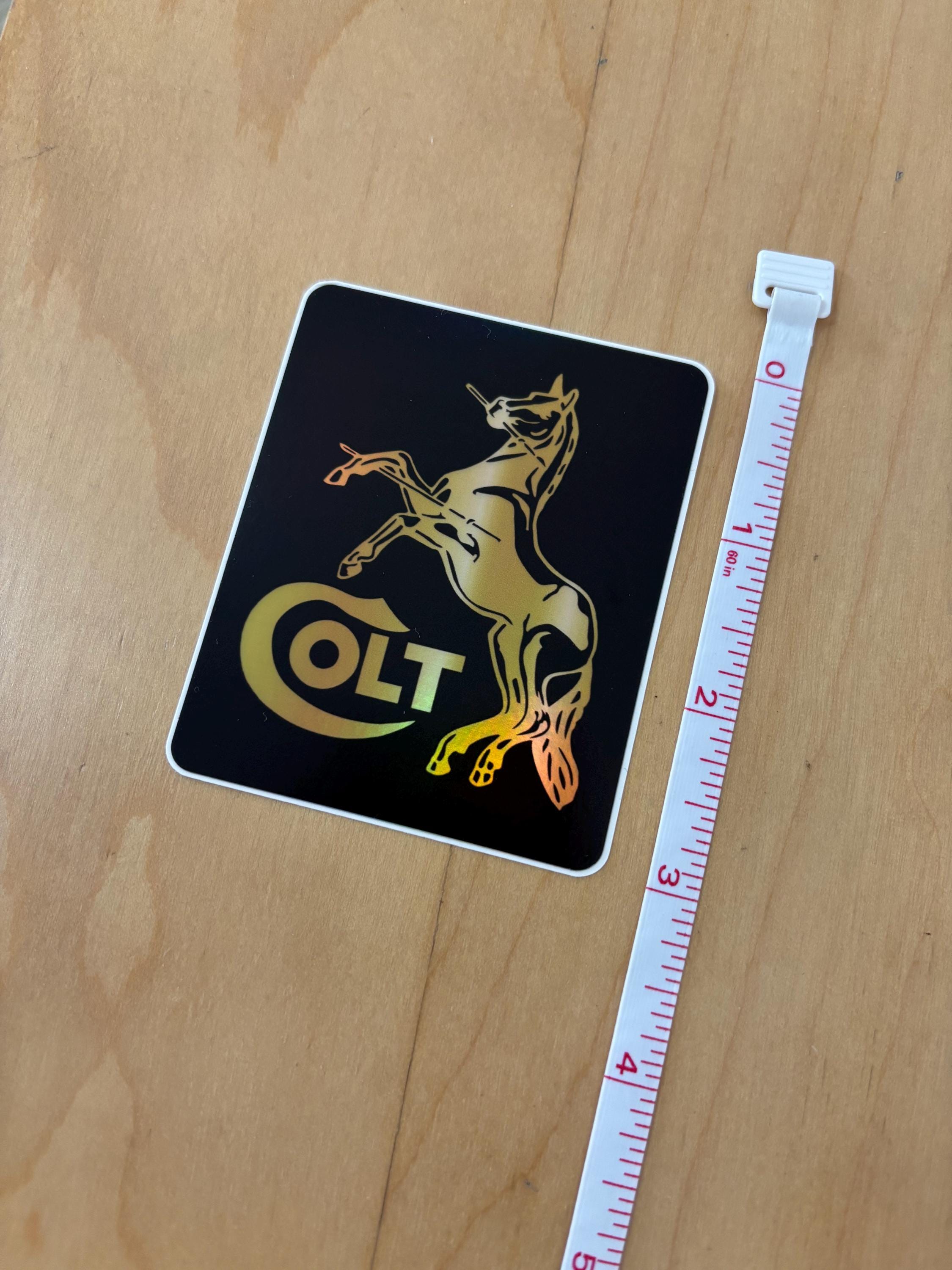 Colt Firearms Sticker Holographic Vinyl Decal Shiny 3" Inch Horse ...