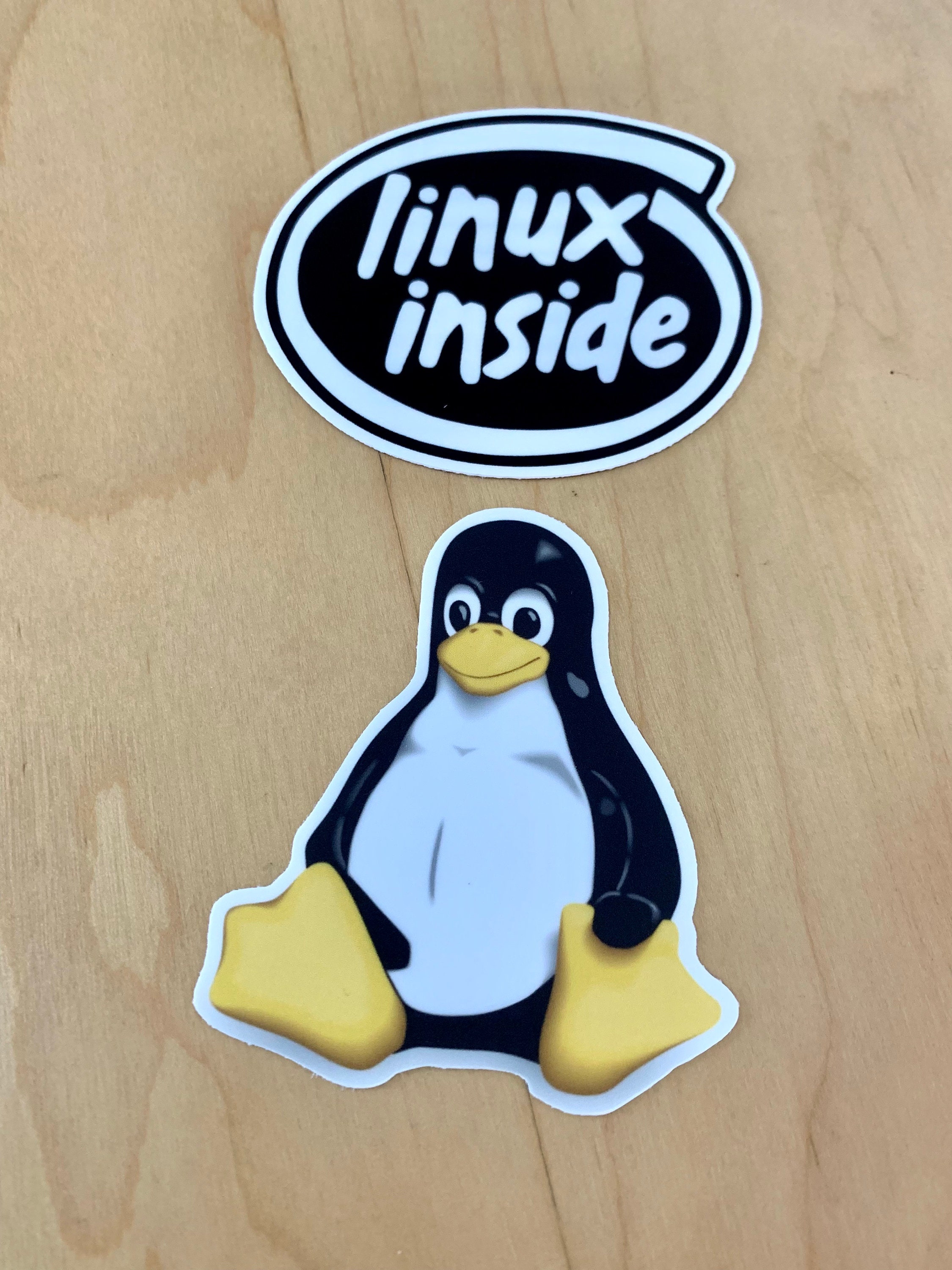 Linux Inside Tux Penguin Laptop Vinyl Open Source Sticker Decal - Etsy