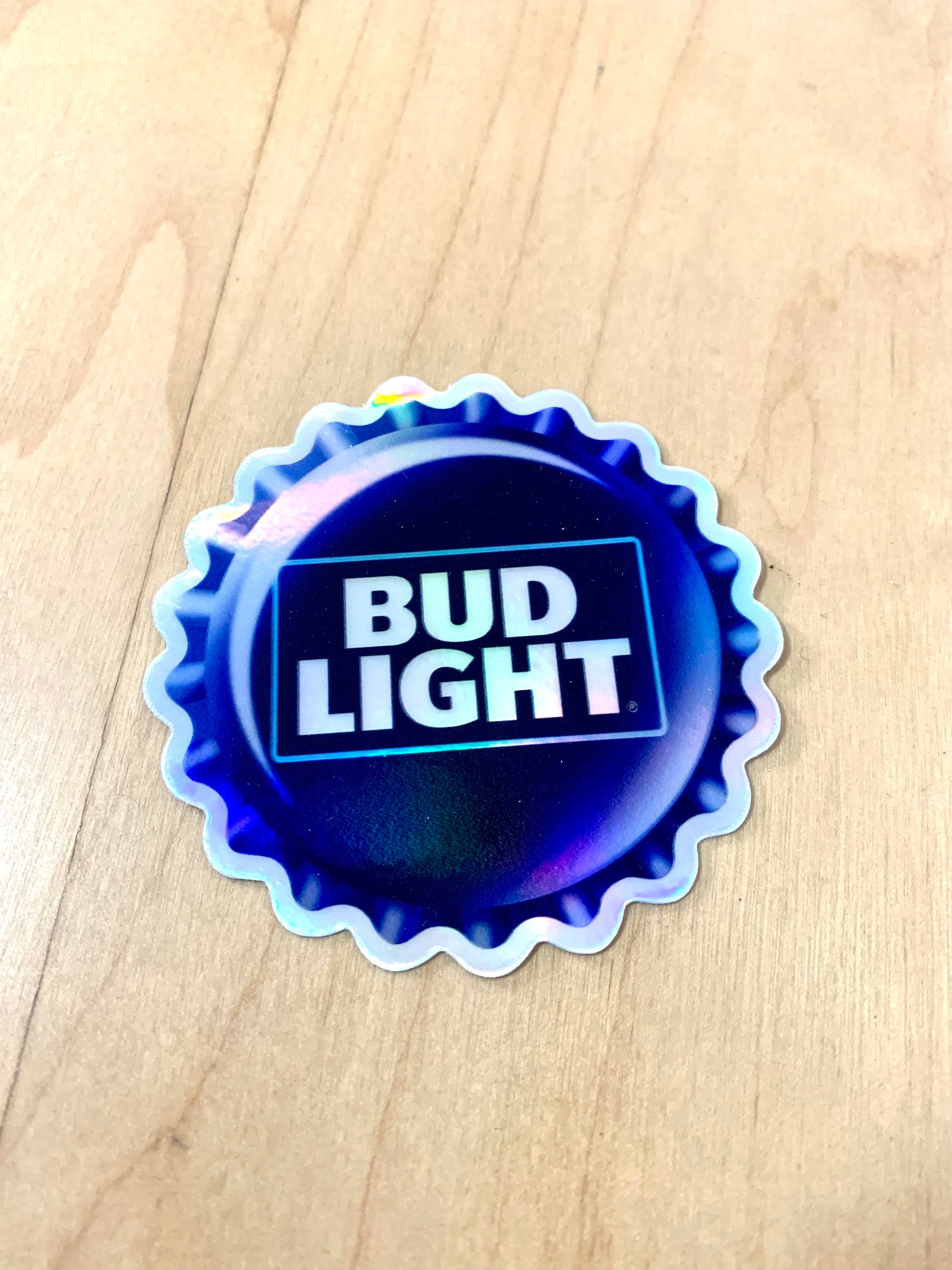 Beer Bottle Cap Sticker Holographic Vinyl Decal Shiny 3” Inch - Etsy