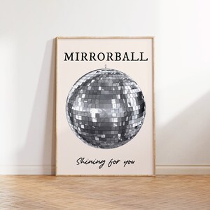 Mirrorball Poster, Taylor Swift Prints, Taylor Swift Poster, Printable ...