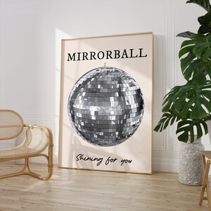 Mirrorball Poster, Taylor Swift Prints, Taylor Swift Poster, Printable ...