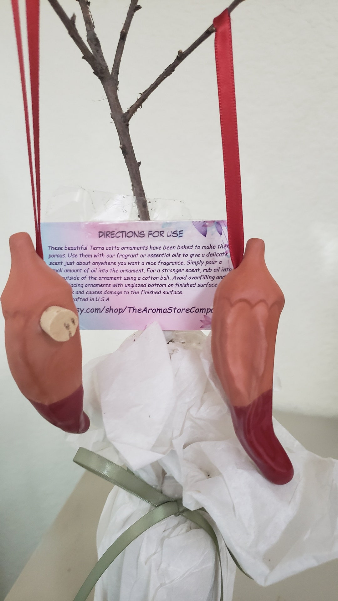 Terra Cotta Oil Diffuser- Chili Peppers ( Set of 2) - Etsy