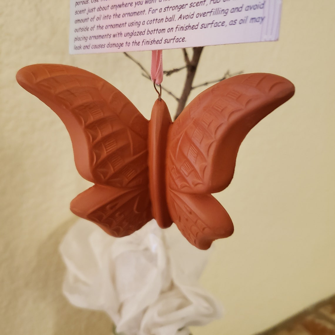 Terra Cotta Oil Diffuser-butterfly - Etsy