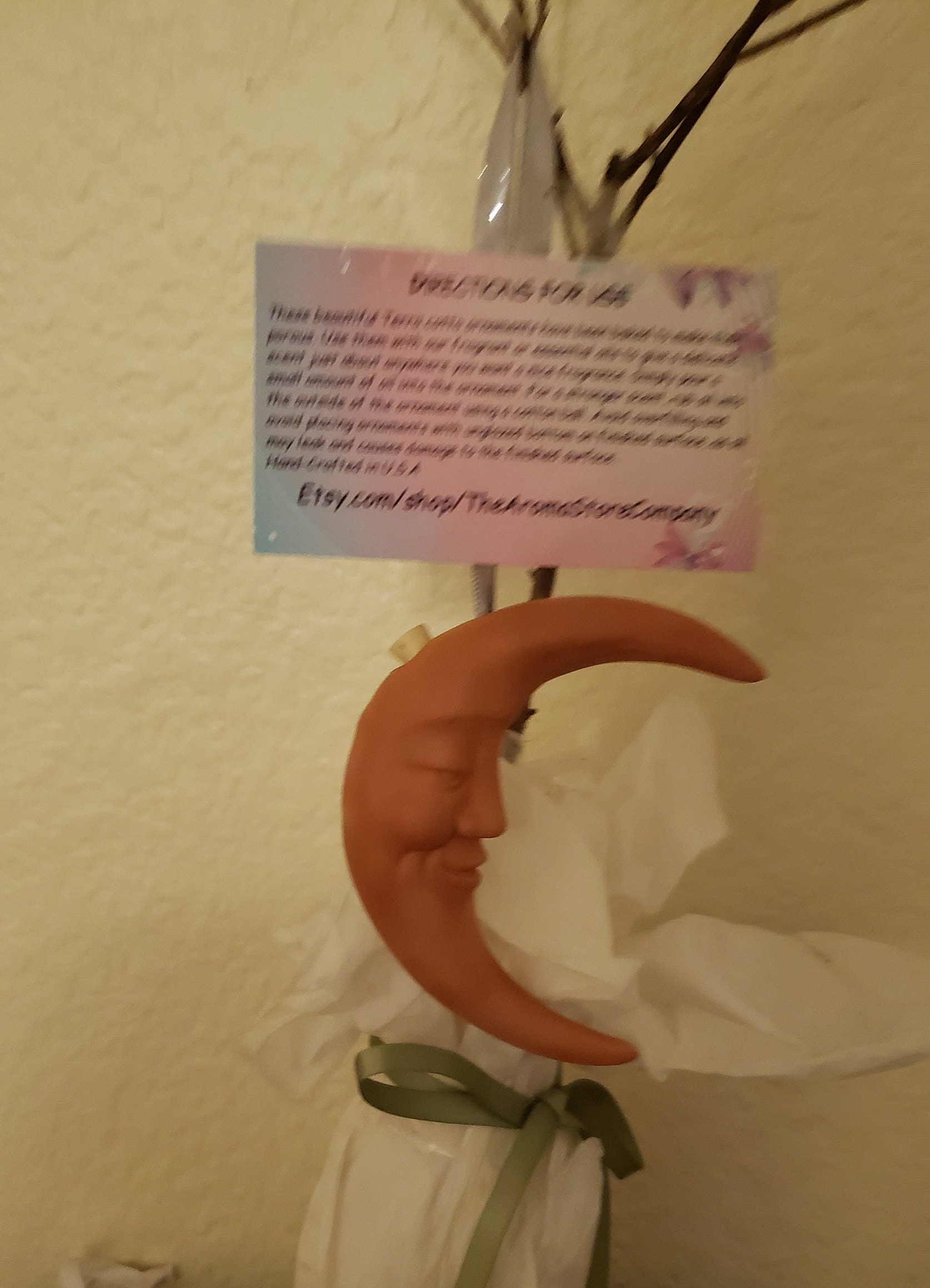 Terra Cotta Oil Diffuser-celestial Sun and Moon 1 Sun and 1 - Etsy