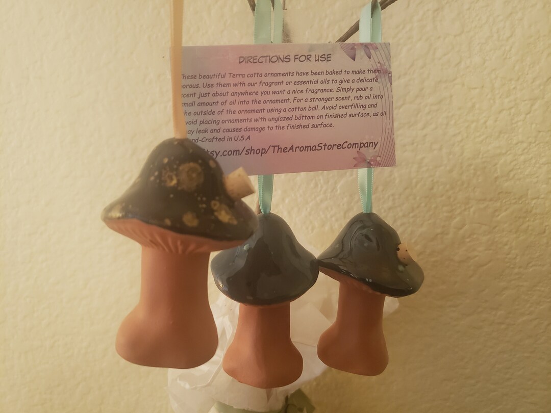 Terra Cotta Oil Diffuser: MUSHROOMS (mixed Colors) - Etsy