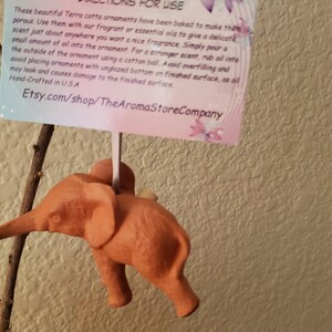 Terra Cotta Oil Diffuser: CUTE ELEPHANTS - Etsy