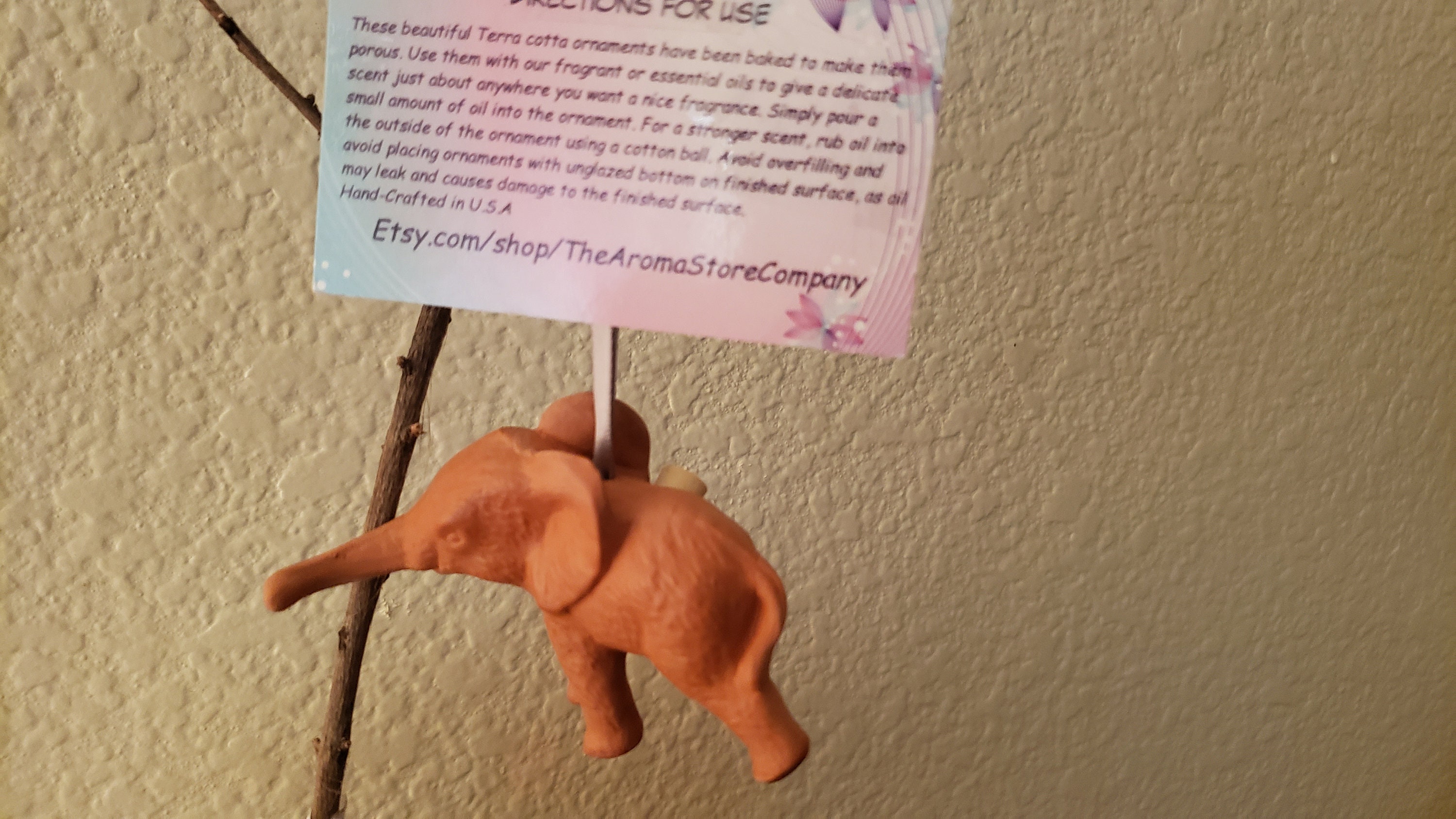 Terra Cotta Oil Diffuser: CUTE ELEPHANTS - Etsy