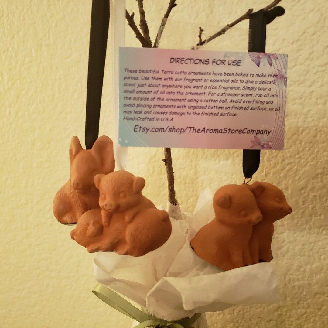 Terra Cotta Oil Diffuser-cute Baby Pigs(set of 3) - Etsy