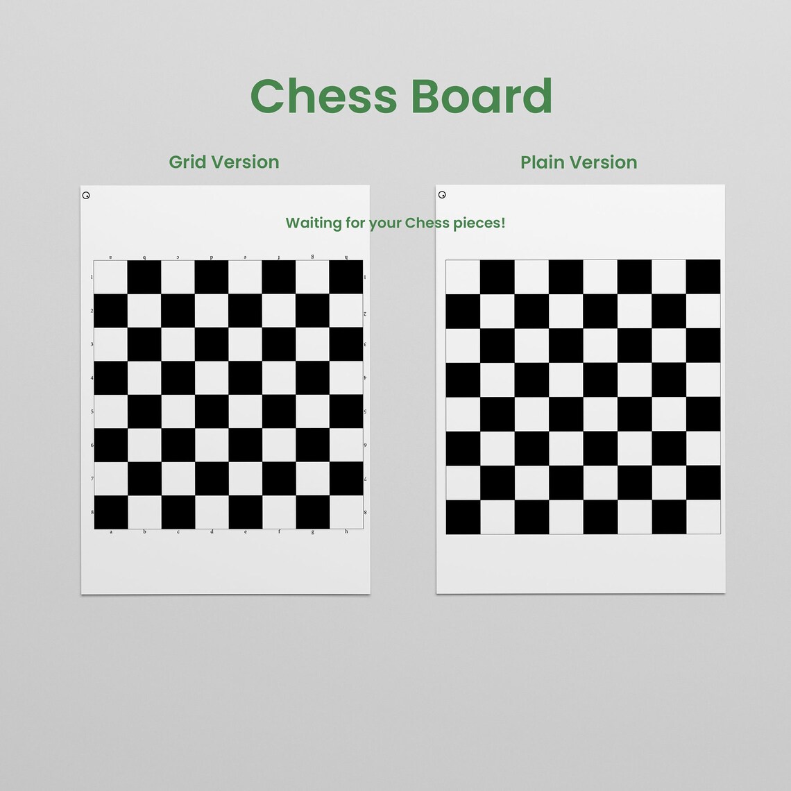 Chess Board Templates for Remarkable 1 and Remarkable 2 - Etsy