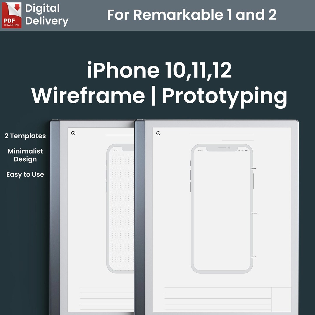 IPhone 10, iPhone 11, iPhone 12 Wireframes | Prototyping Templates for ...