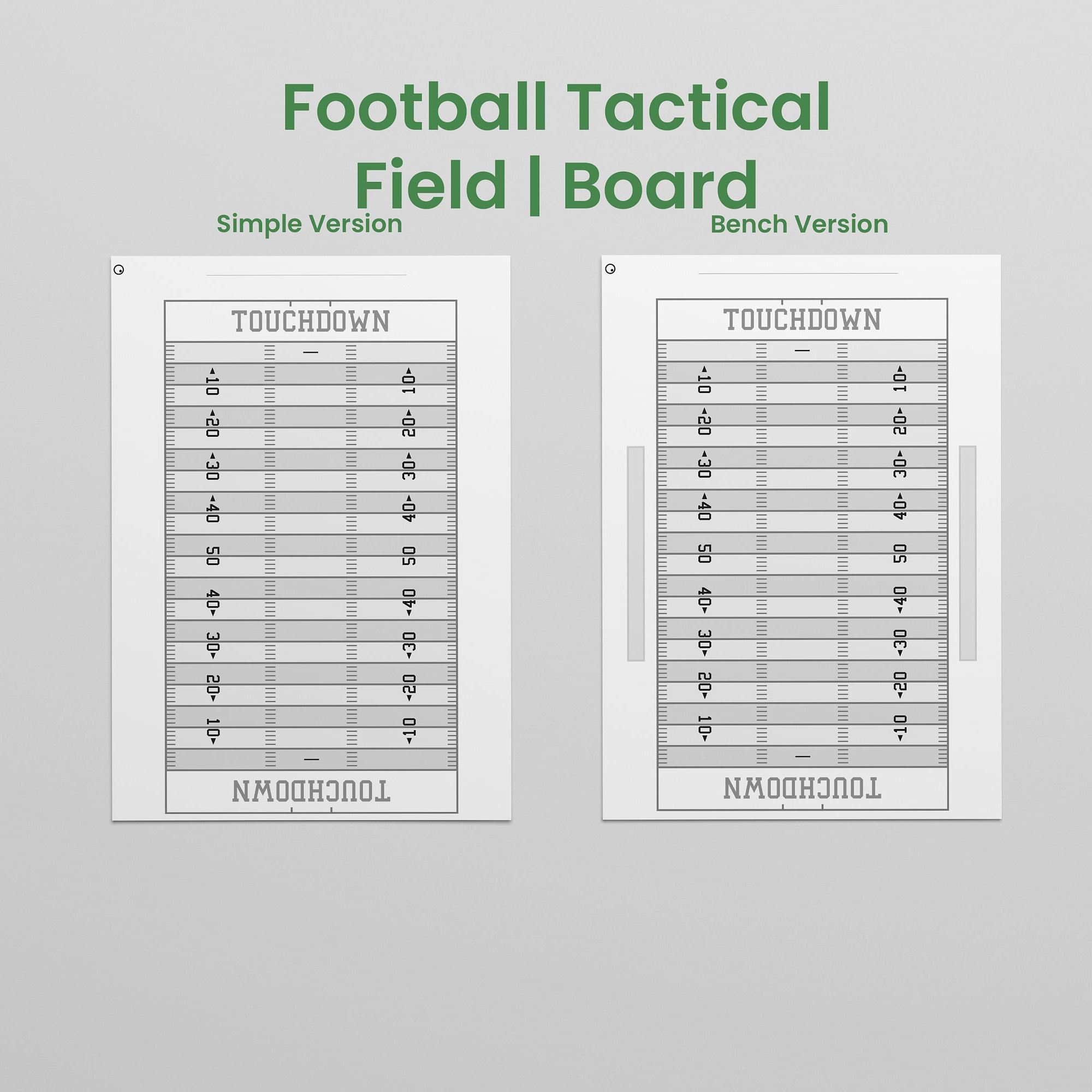 Football Tactical Field / Board Templates for Remarkable 1 and ...