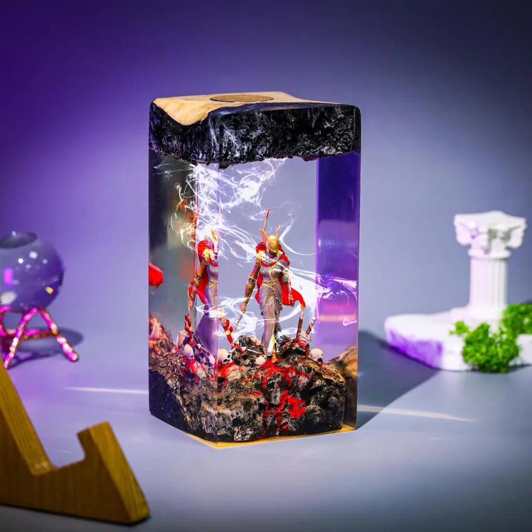 Malenia Blade of Miquella Resin Lamp Elden Ring Diorama Night Light ...