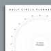 Daily Circle Planner Printable: 24-hour Timetable (PDF, A4/letter) - Etsy