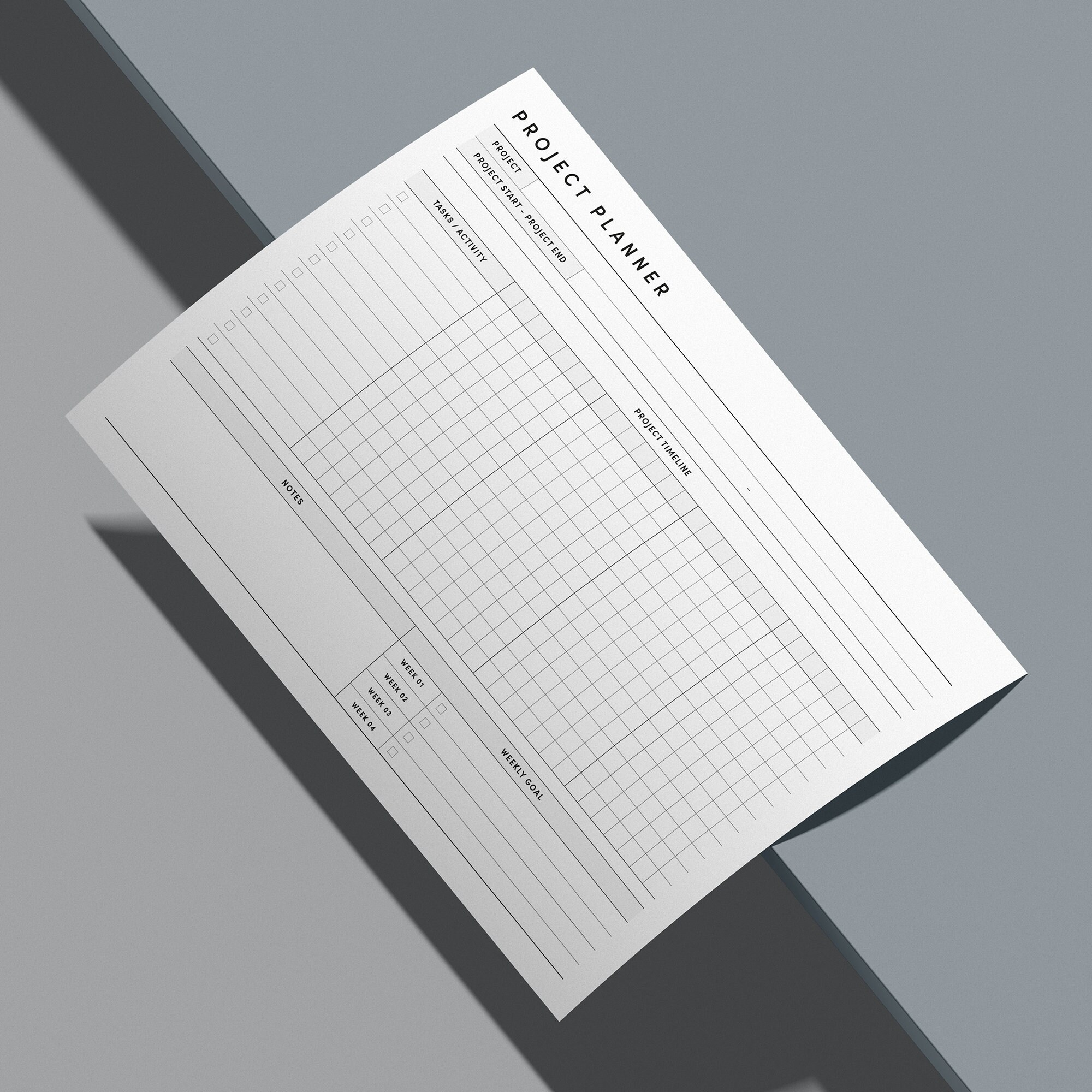 Printable Project Planner, Project Planner, Task List, to Do List, Work ...