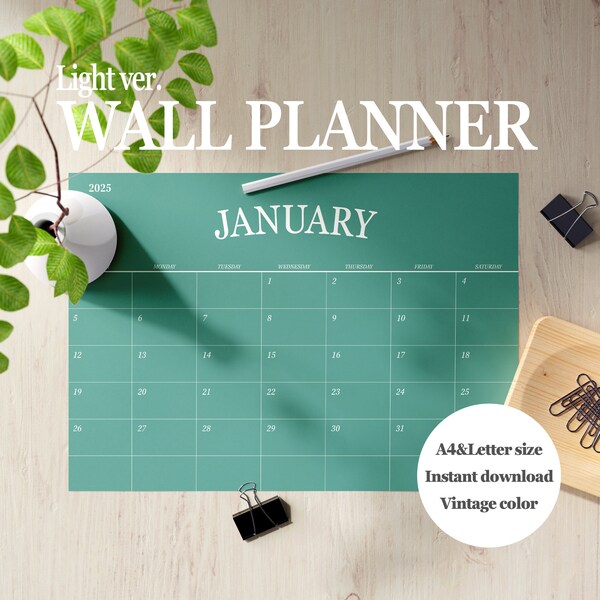 Colorful Calendar - Etsy