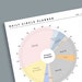 Daily Circle Planner Printable: 24-hour Timetable (PDF, A4/letter) - Etsy