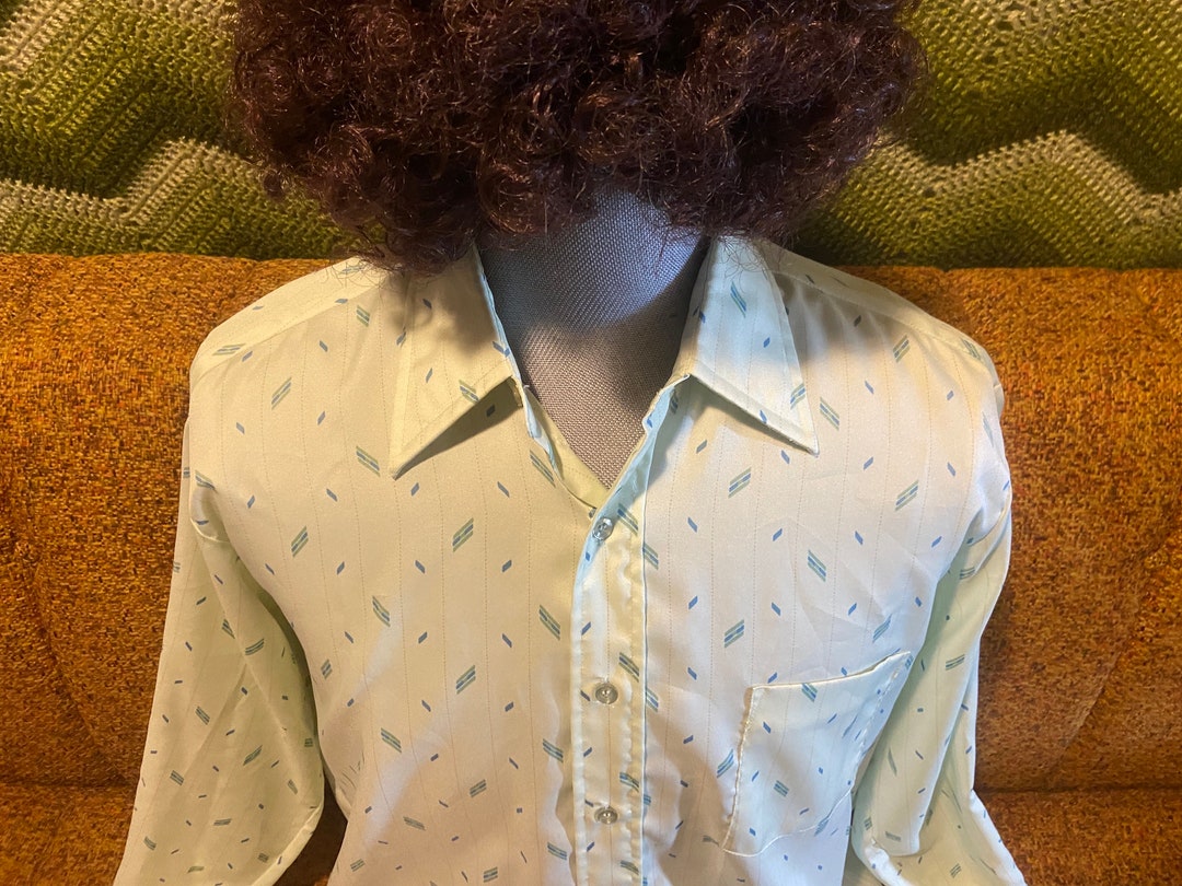 Vintage 70s Shirt! Mens Vintage Disco Shirt XL! Mens Vintage 70s Shirt ...