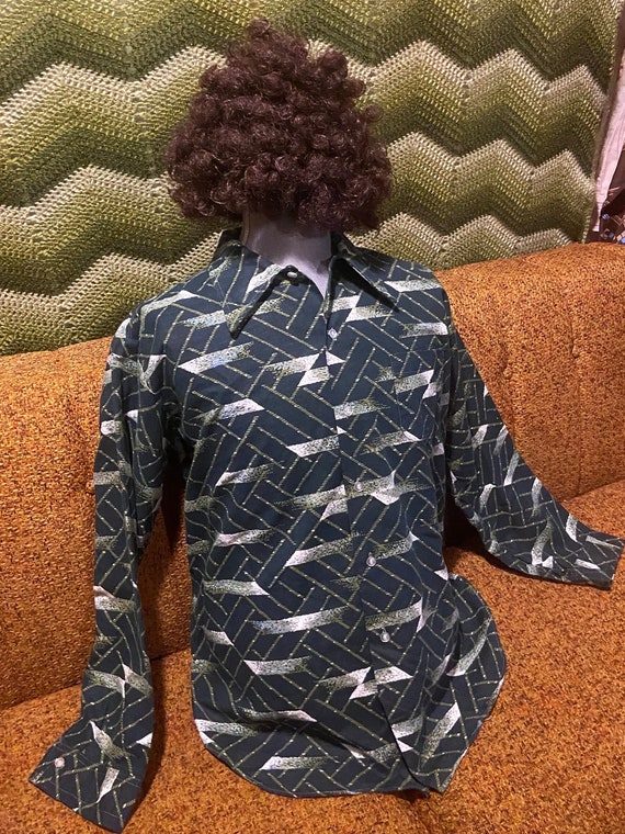 RARE Vintage 70s Men's La Jolla Red Thick Polyester D… - Gem