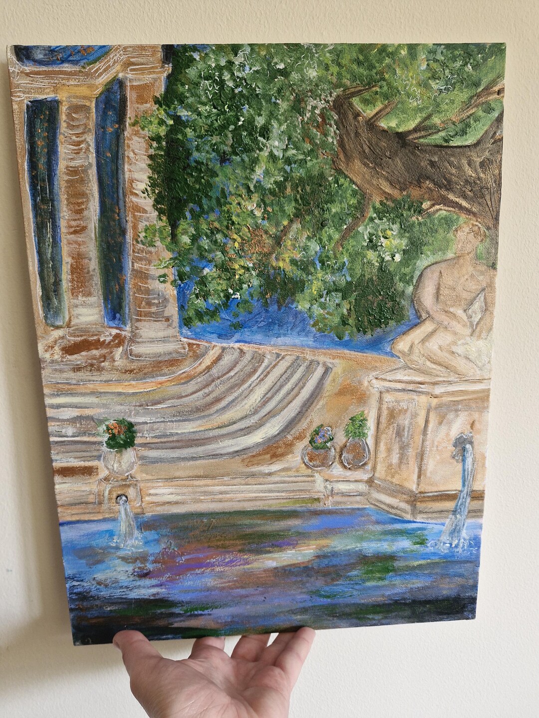 Ancient Greek Bath Scene, A3 Canvas Board - Etsy