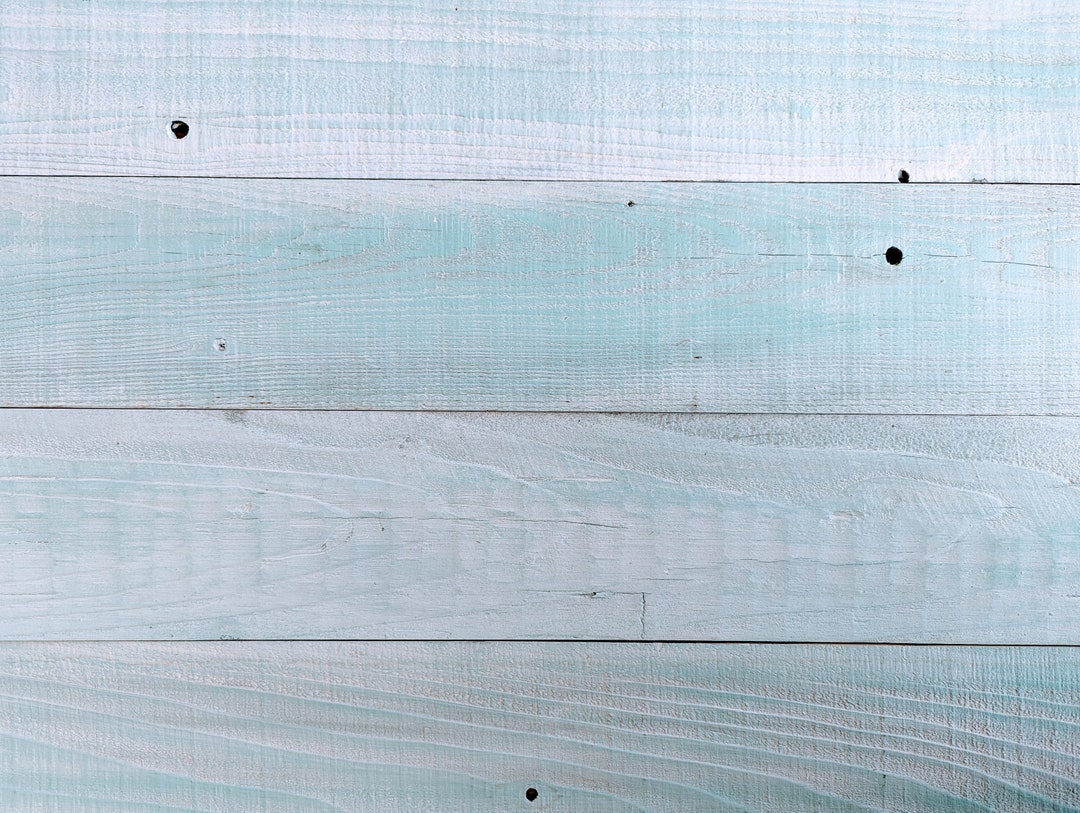 Click & Stick Pale Turquoise 100% Real Wood Planks 21 SQ FT Weathered ...