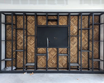 3D Stacked Natural Walnut, Easy DIY Wood Wall Panels, Shiplap Planks 8. ...