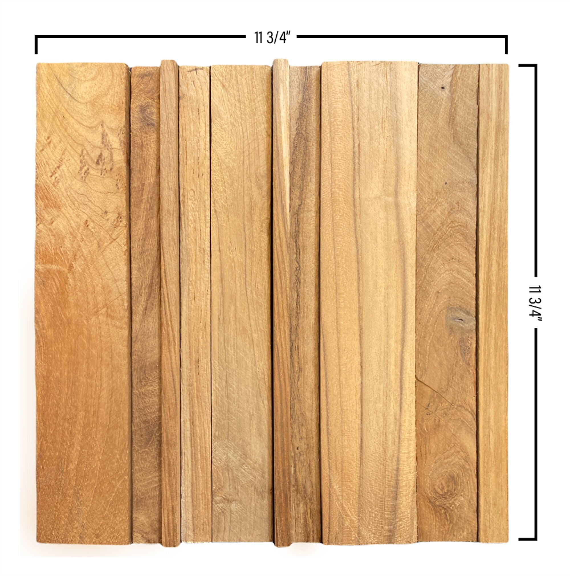 Teak Wood Paneling - Wall Paneling - Click & Stick - Accent Wall - Wall ...