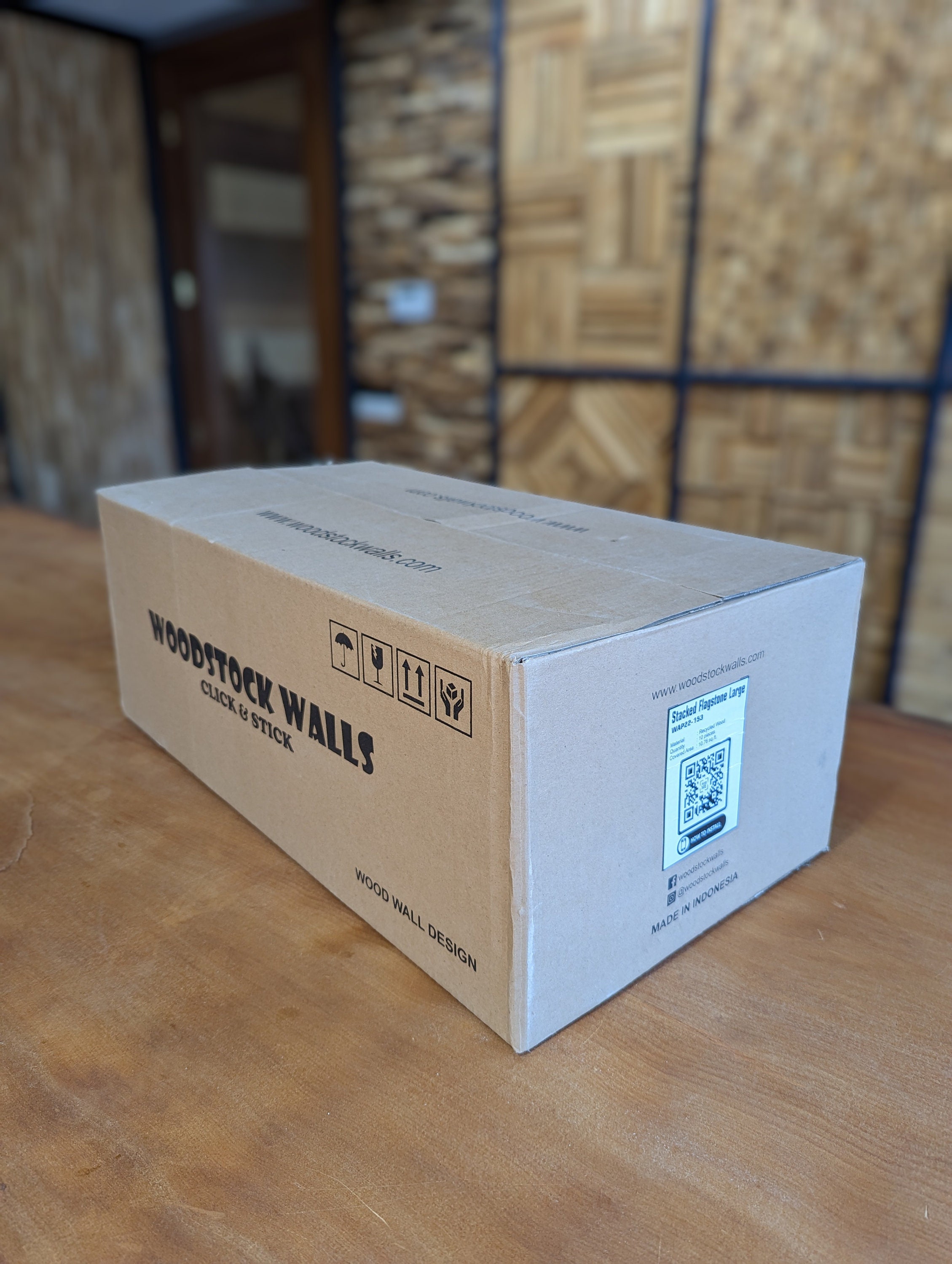 Accent Wall - Handmade Teak Root Wood Wall Panel - Woodstock Walls ...