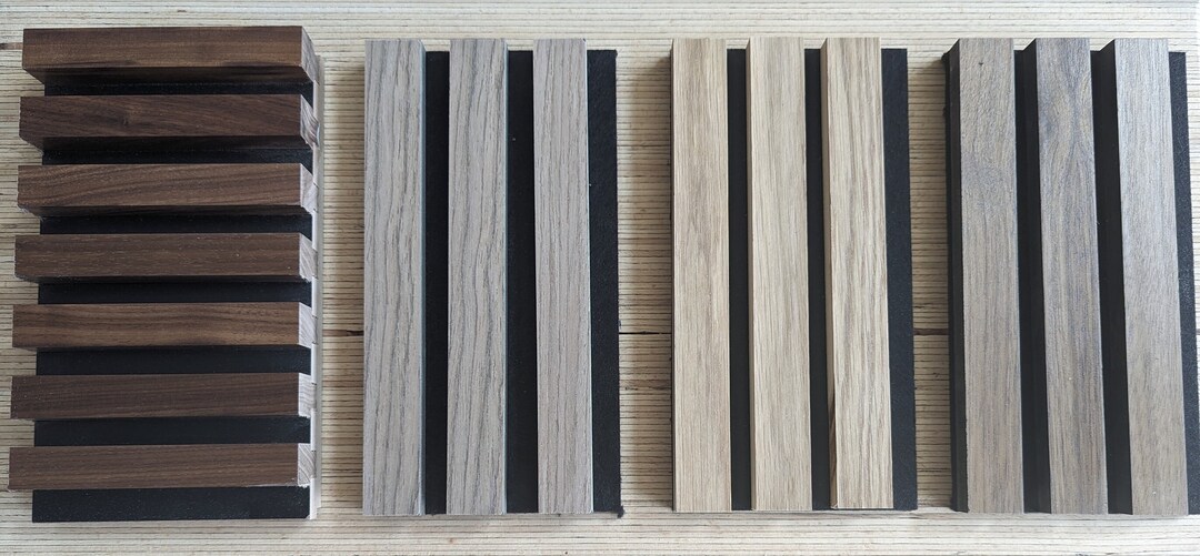 Wood Walls Sample Box - 4 Product Samples - 3D Slat Walls Collection ...