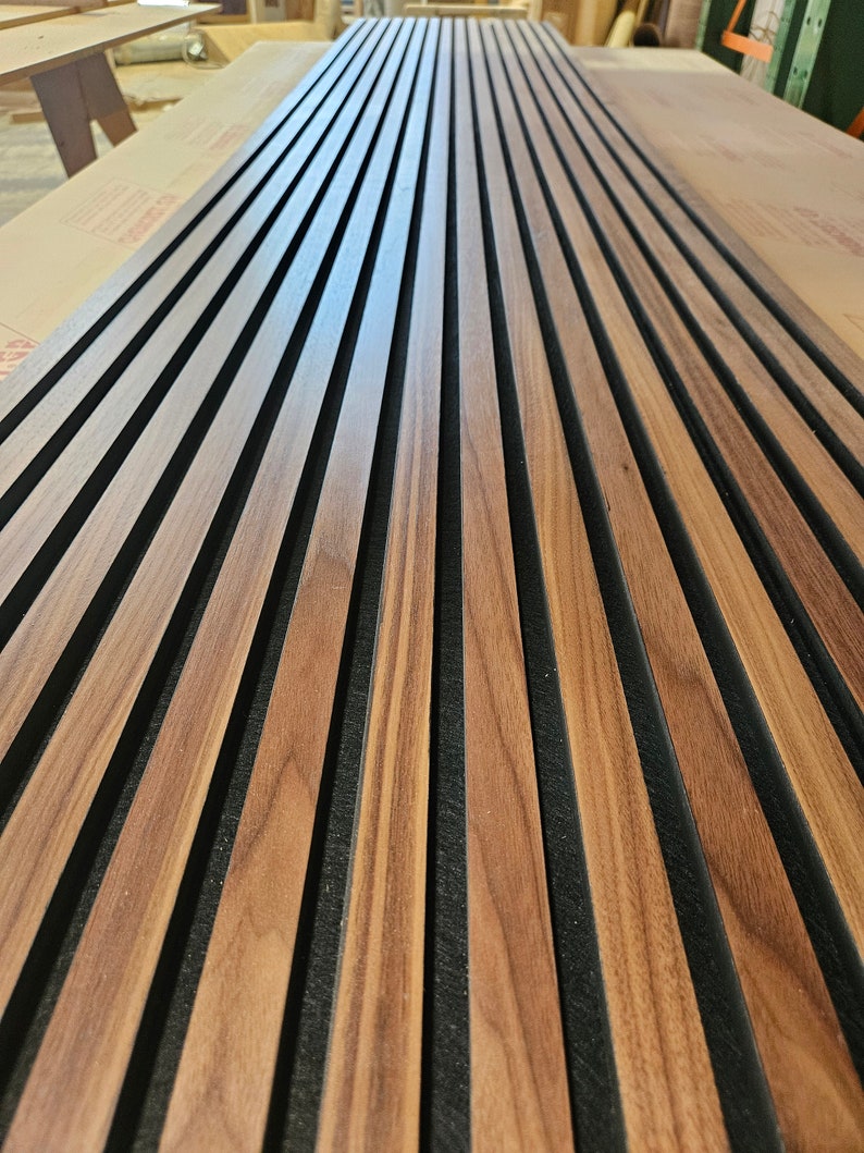 10' Acoustic 3D Slat Wall | Click & Stick | Accent Walls | Acoustical ...