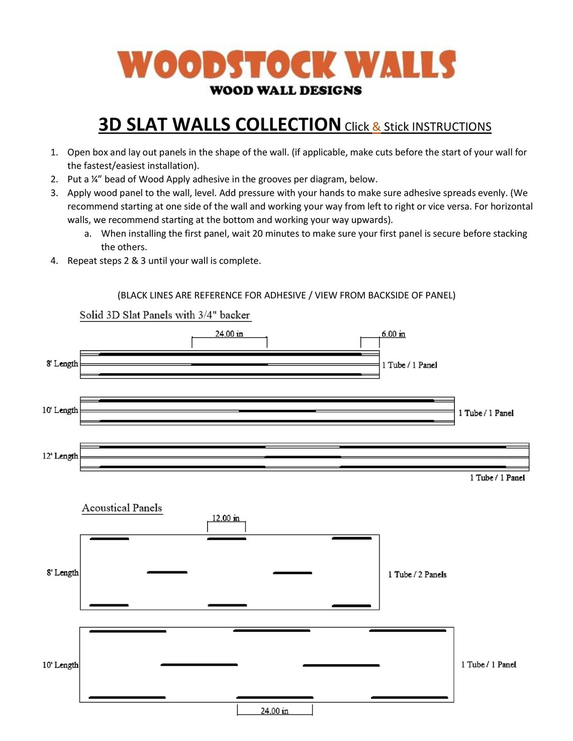 10' Acoustic 3D Slat Wall | Click & Stick | Accent Walls | Acoustical ...