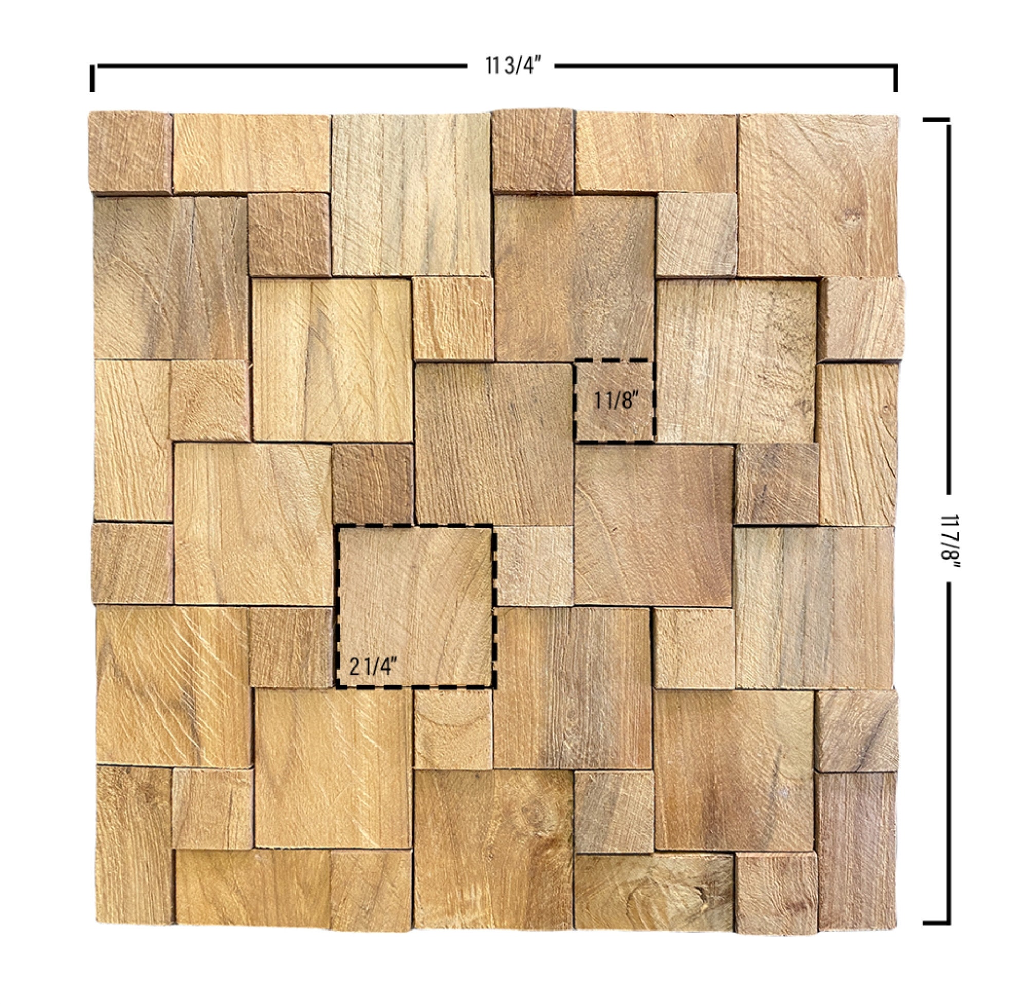 Teak Wood Wall Panel - 3D Tik Tak Teak - 10.76 Sq Ft/box - Etsy