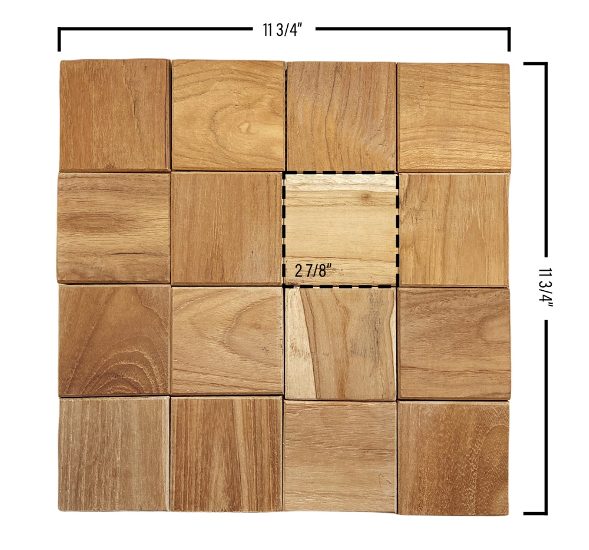 Teak Wood Wall Panel - Tik Tak Teak - 10.76 Sq Ft/box - Etsy