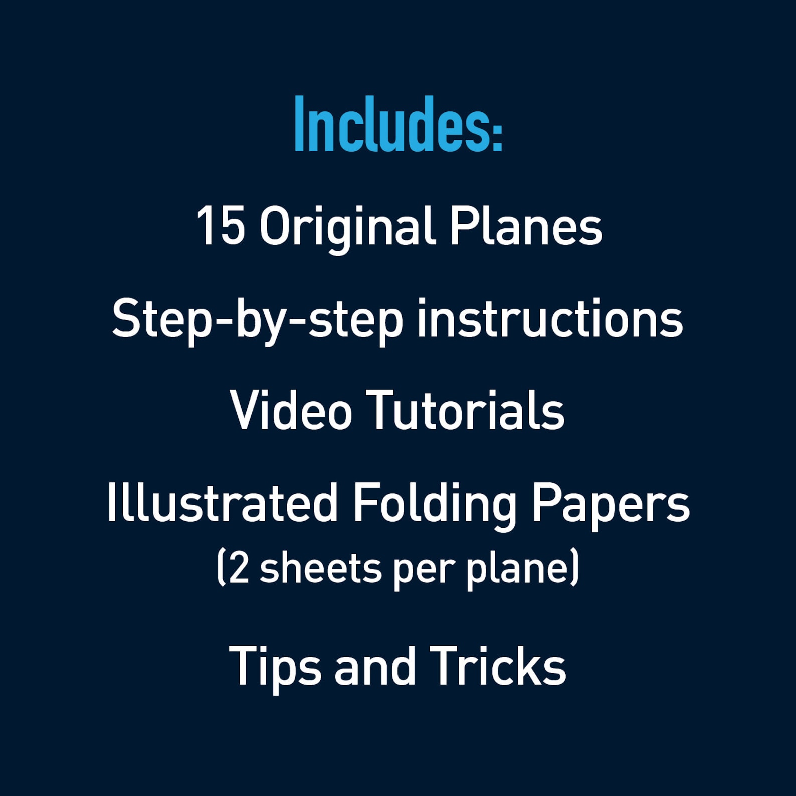 Foldable Flight's Incredible Paper Airplanes — step-by-step ...