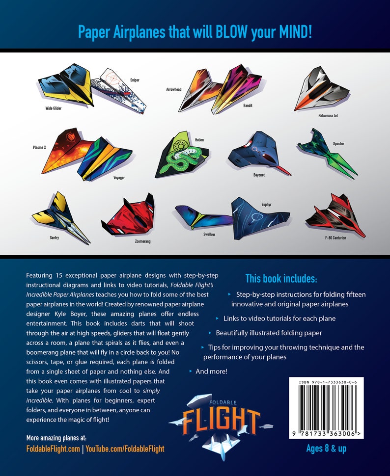 Foldable Flight's Incredible Paper Airplanes — step-by-step ...
