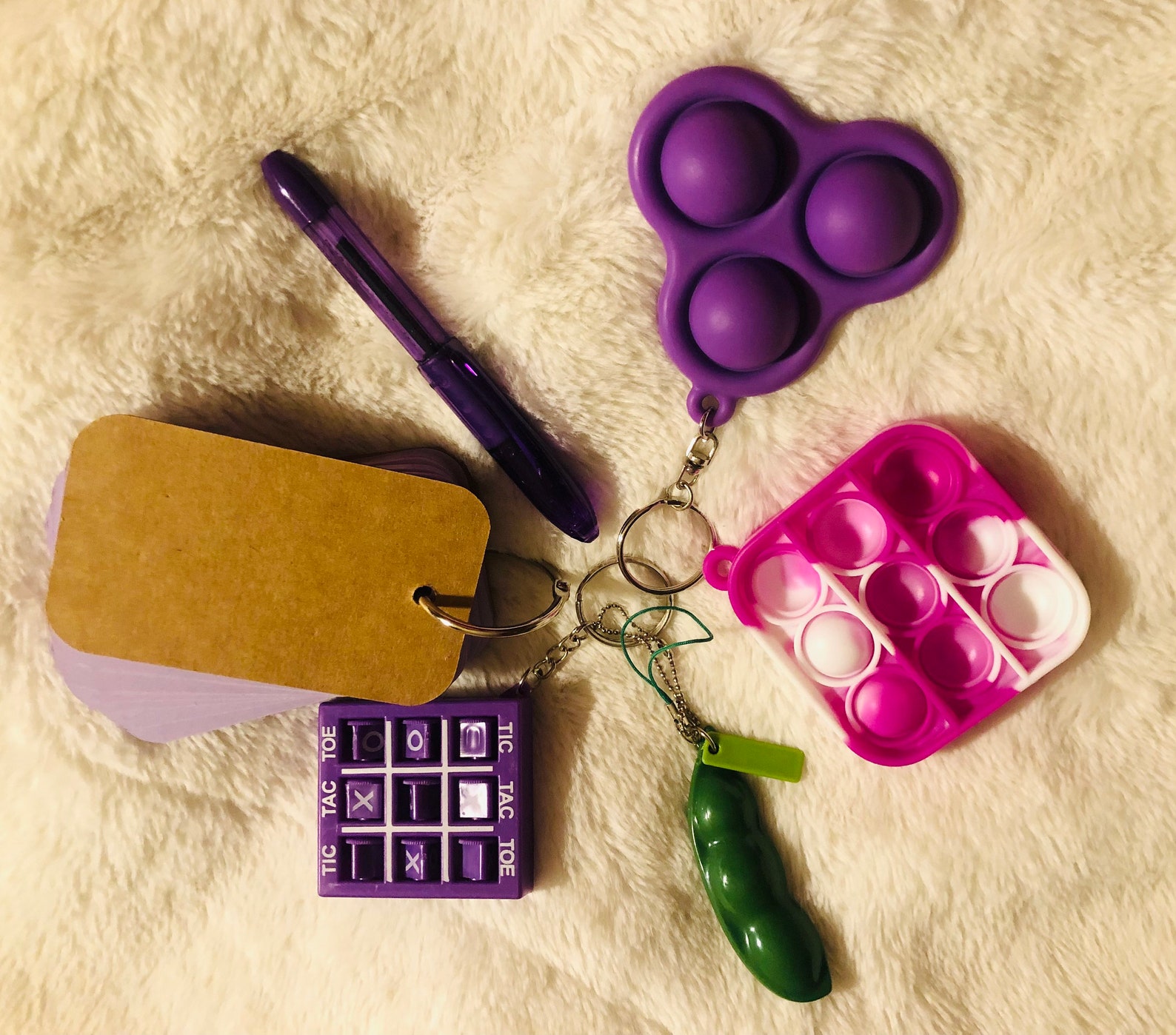 Fidget Keychain fidget key ring sensory toy Fidget toyself | Etsy