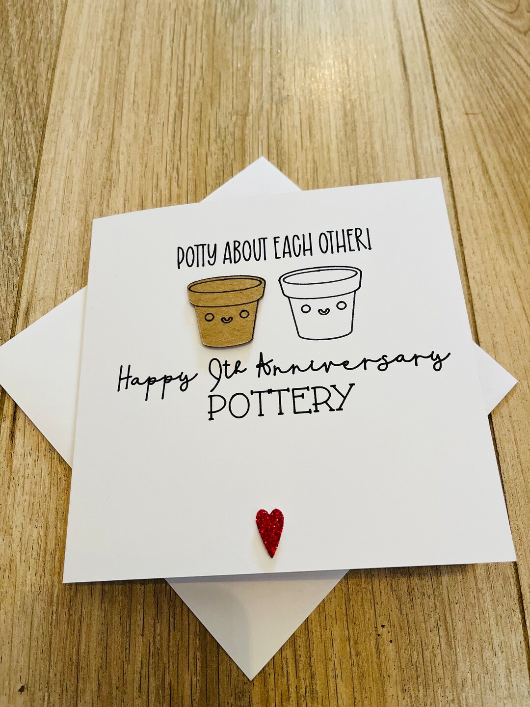9th Anniversary Pottery Card- Funny - Etsy