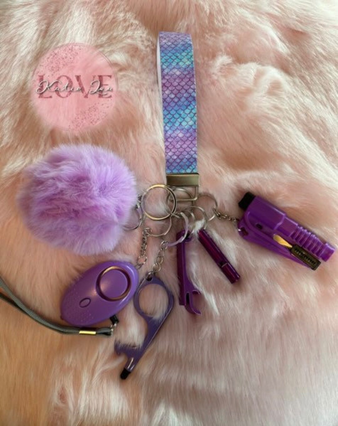 Safety Wristlet Keychain Womens Safety Alarm Dog Walker Gift Stocking ...