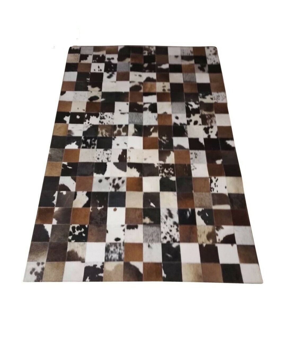 Large Cowhide Rug Patchwork Tricolor Rectangle Cowhide - Etsy