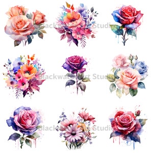 Watercolor Floral Floral Wild Flowers Watercolor Flowers Clipart ...