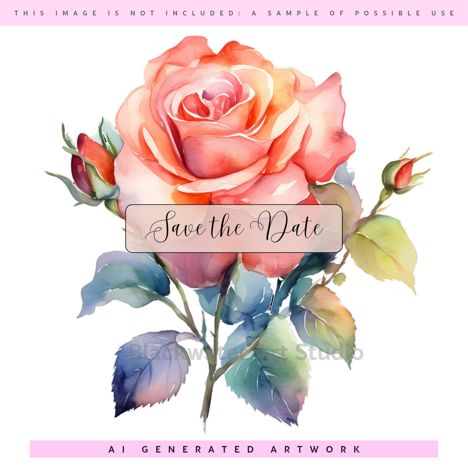 Watercolor Roses Clipart Roses Clipart Watercolor Clipart - Etsy