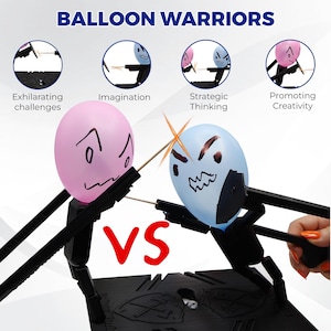 Balloon Warriors - Two Player Board Game, Balloon Popping Game, Family ...
